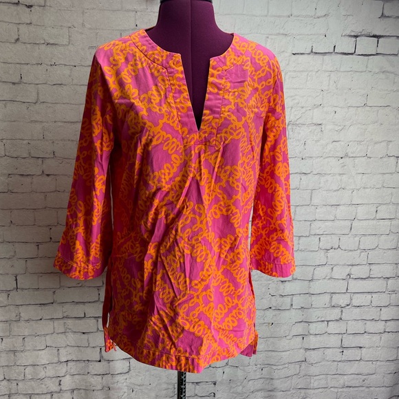 Lilly Pulitzer | Tops | Lilly Pulitzer Loopy Lilly Pink And Orange ...